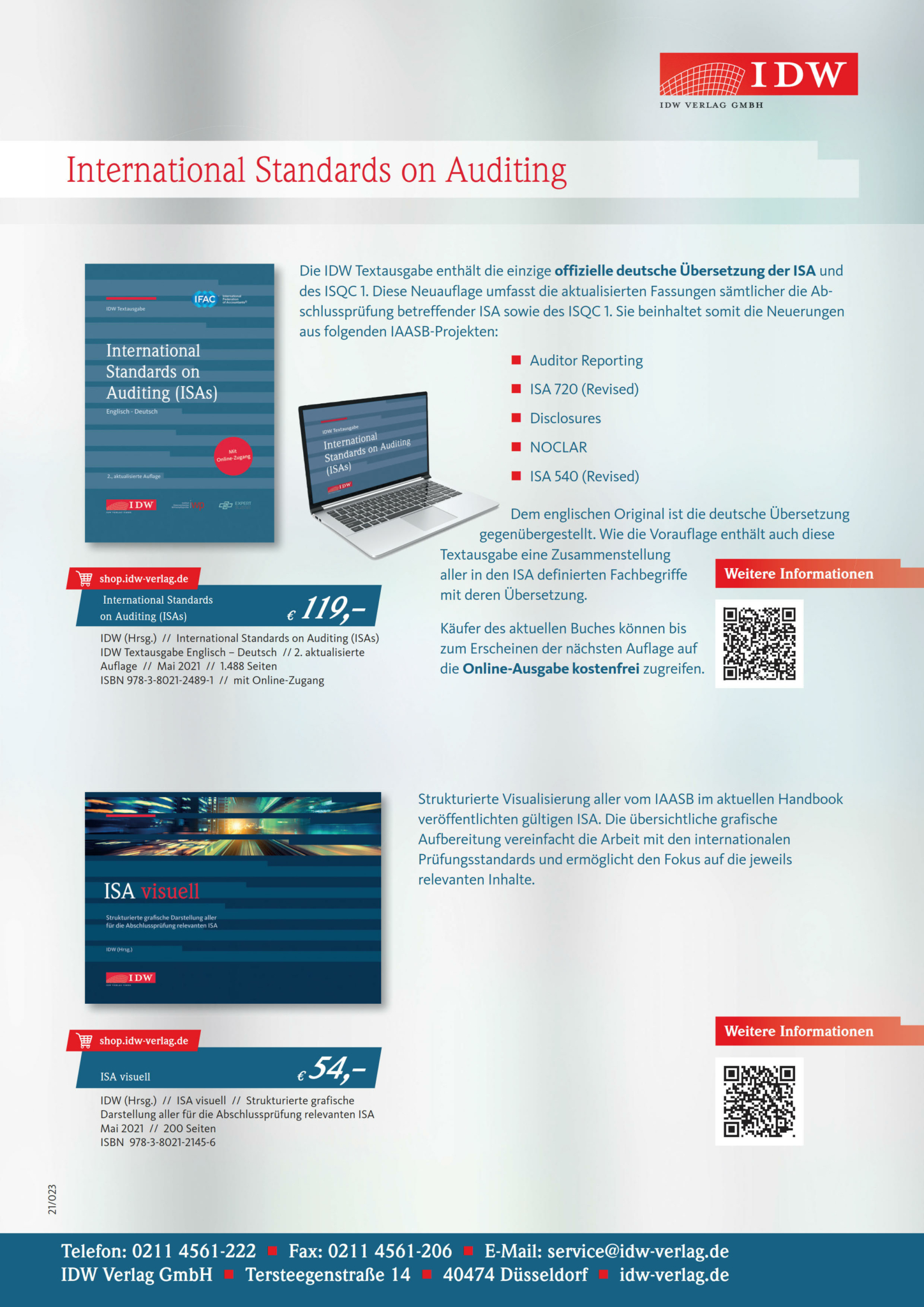 International Standards on Auditing (ISAs) | 2. Auflage erschienen ...